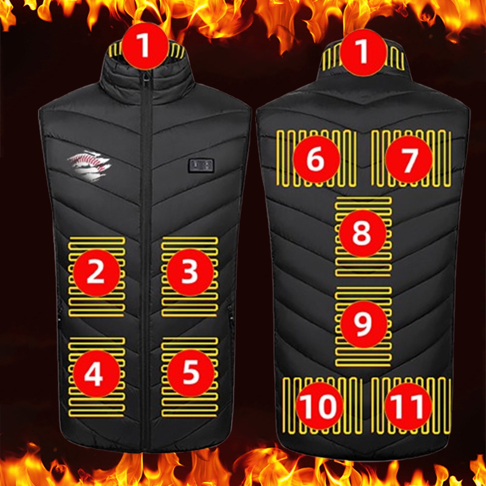 XWSHYW Heated Jackets for Men and Women, Heated Coat, Universal Winter ...