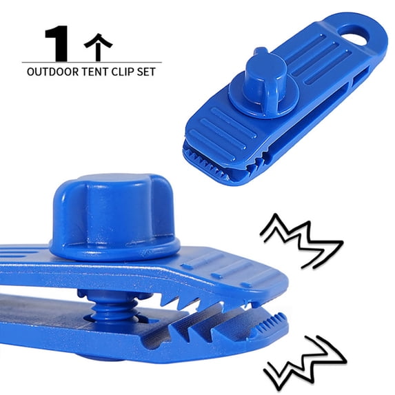 EDHITNR Heavy Duty Tent Tarp Clip, Reusable Windproof Tarpaulin Clamp ...