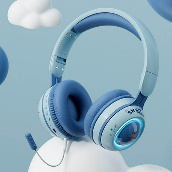 EDHITNR Kids Bluetooth Headphones, Cute Dinosaur Pattern Wireless ...