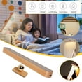 EDHITNR LED Wooden Wall Light, 360° Rotatable Dimmable Rechargeable ...