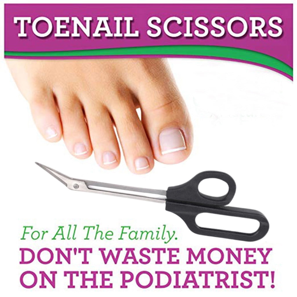EDHITNR Long Handle Toenail Scissors, Ergonomic Pedicure Cutter ...