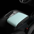 EDHITNR Memory Foam Car Armrest Cushion, Red Mesh Center Console Cover ...
