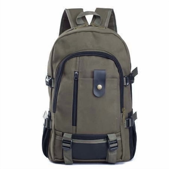 EDHITNR Men's Canvas Backpack, Durable Water-Resistant Travel Backpack ...