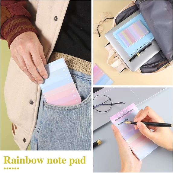 EDHITNR Multi-Colored Notepad, 5.12x3.15 Inch Shopping Planner Notepad ...