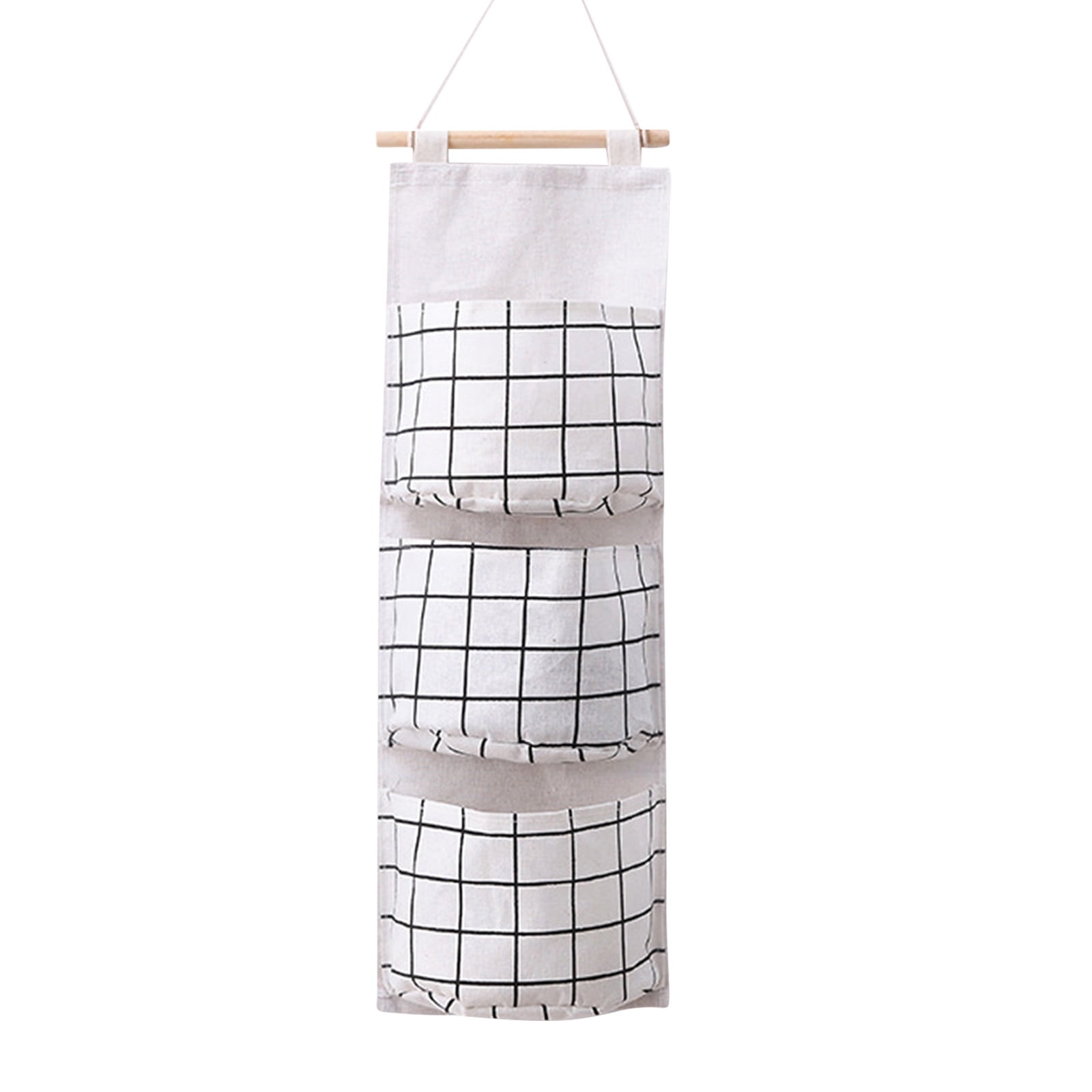 EDHITNR Multifunctional Hanging Storage Bag, 3-Pocket Fabric Organizer ...