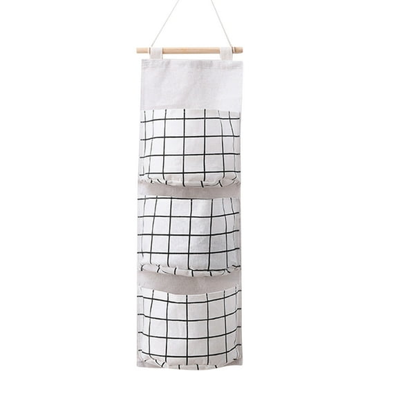 EDHITNR Multifunctional Hanging Storage Bag, 3-Pocket Fabric Organizer ...