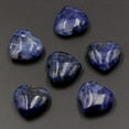 EDHITNR Natural Crystal Agate Stone, 20mm Heart Shaped Polished Agate ...