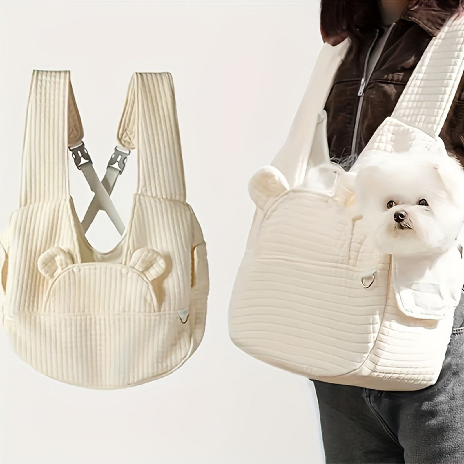 EDHITNR Pet Carrier Backpack for Small Dogs Cats, Chest-Front Travel ...