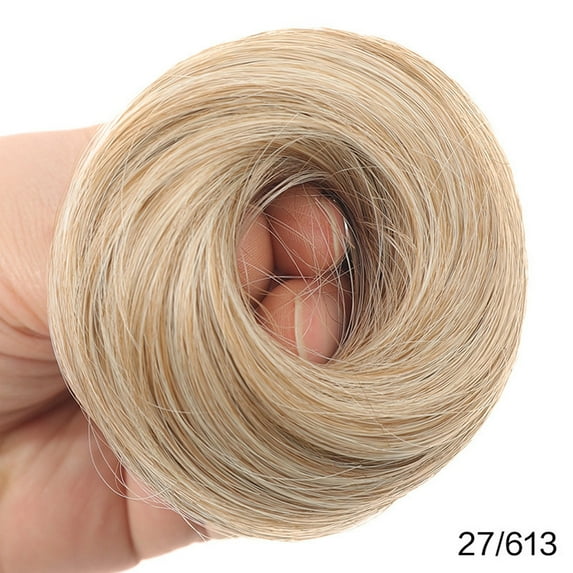 EDHITNR Real Hair Messy Bun, Salon Quality Human Hair Scrunchies ...