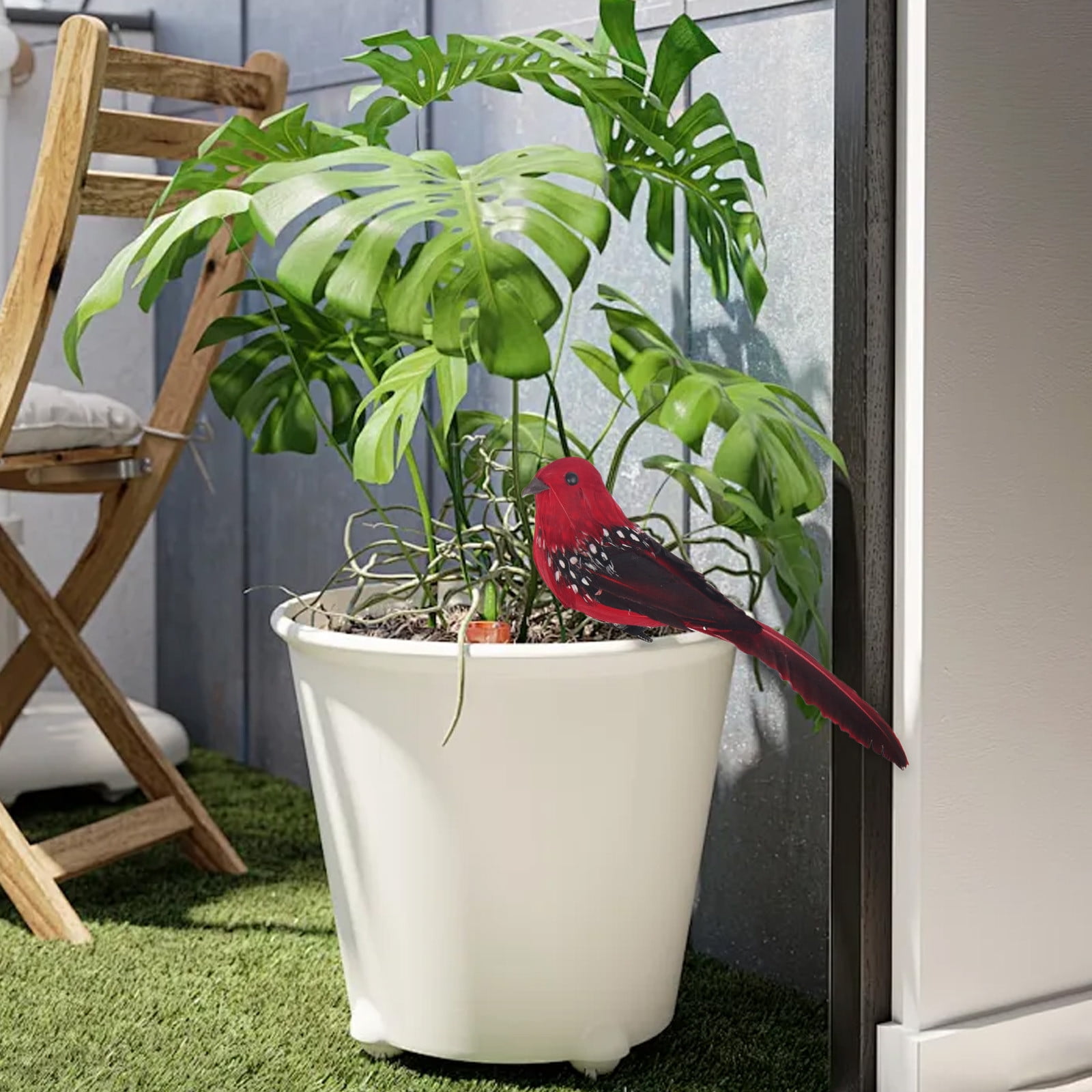 EDHITNR Realistic Foam Bird Ornament, Outdoor Garden Decoration ...