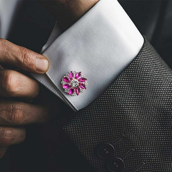 EDHITNR Rhinestone Glass Buttons, Detachable Snap Button Covers for ...