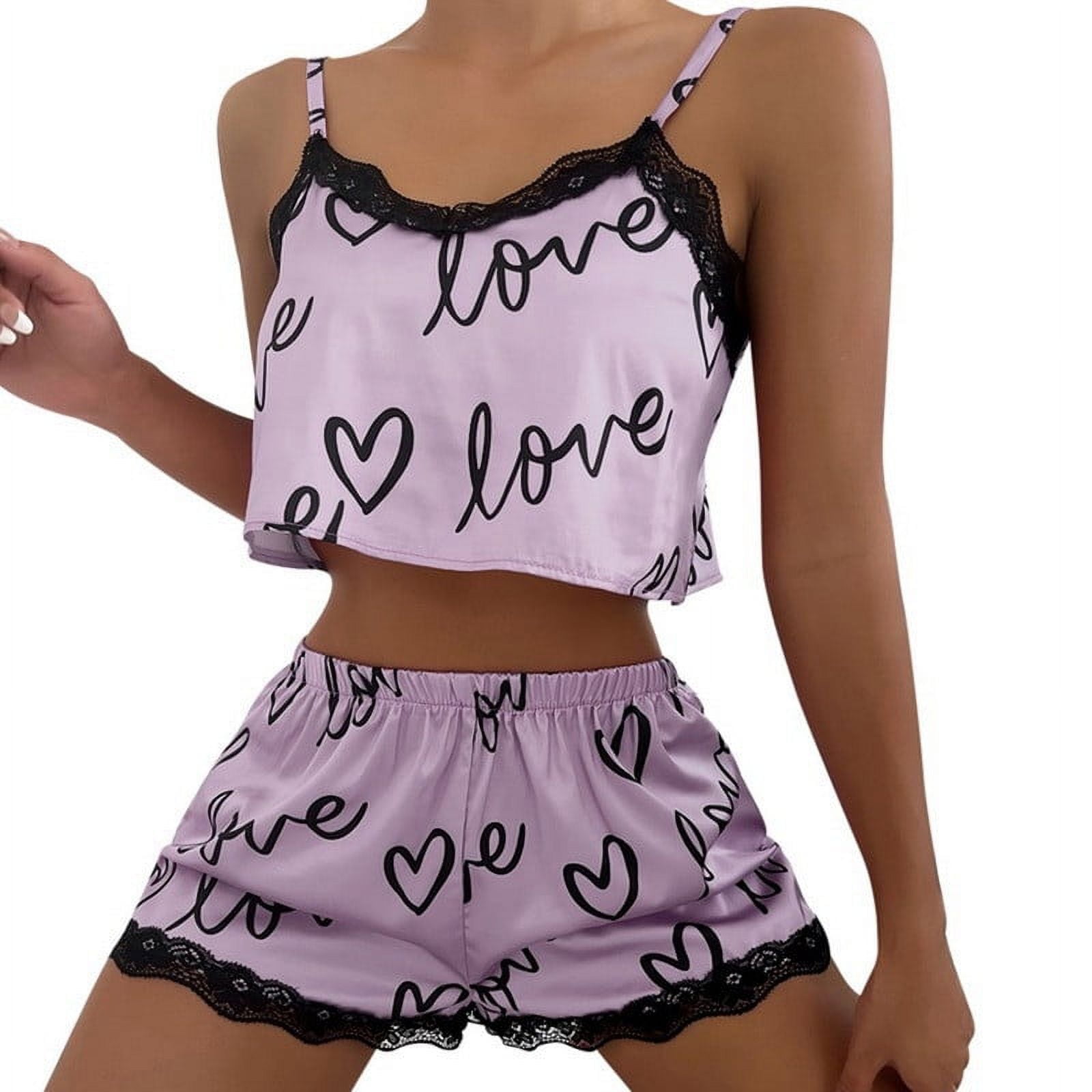 XWSHYW Pajama Sets for Women Comfort V Neck Temptation Pajamas Set ... XWSHYW Pajama Sets for Women Comfort V Neck Temptation Pajamas Set ...