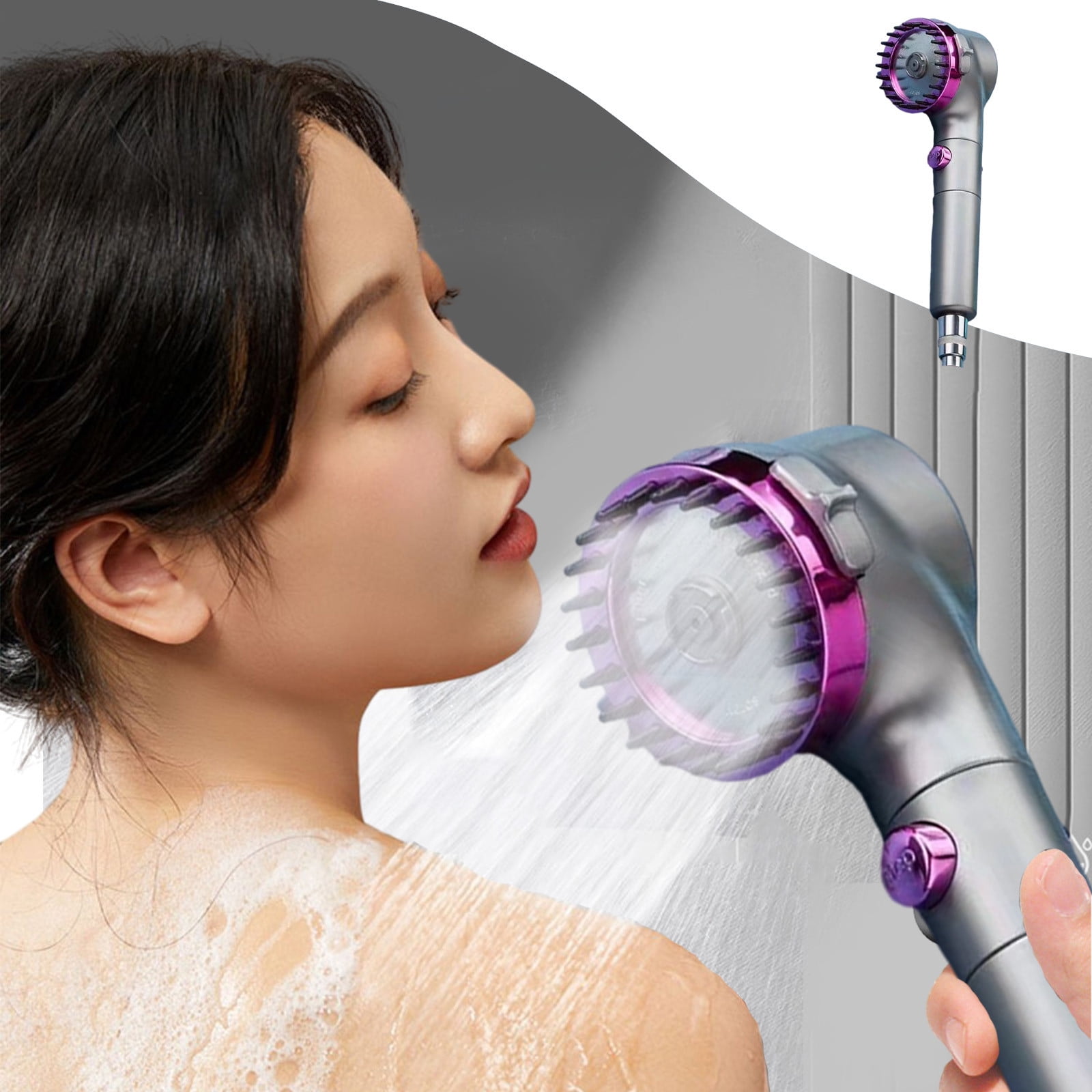 EDHITNR Shower, Canopy Shower Head High-Pressure Handheld Showerhead ...