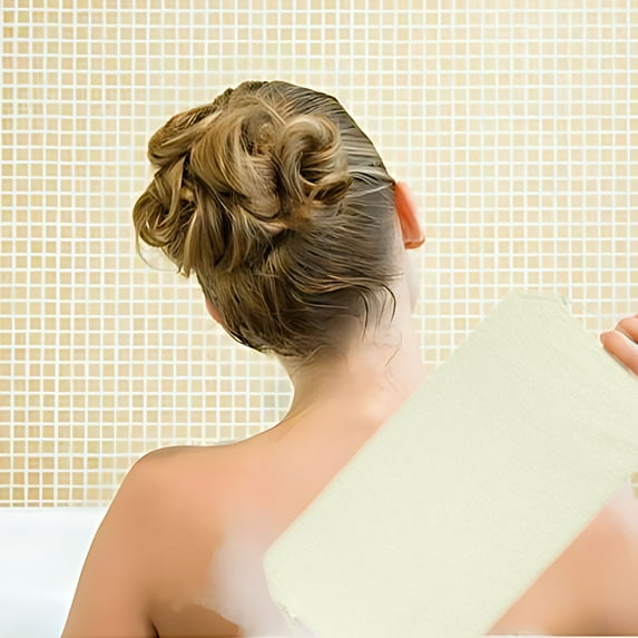 EDHITNR Stretchable Exfoliating Back Scrubber with Handles, Long Bath ...