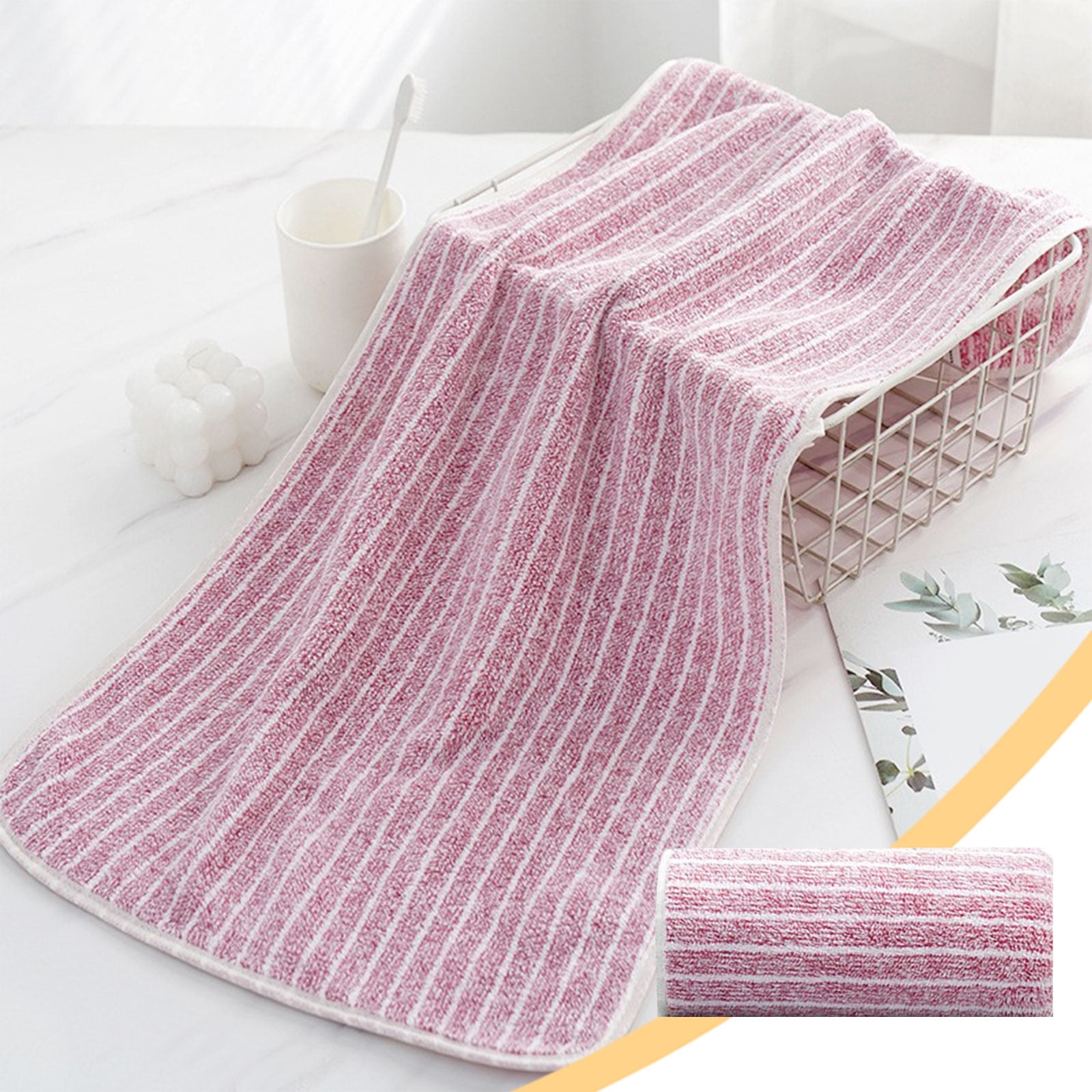 EDHITNR Thickened Soft Absorbent Towel, Premium Cotton Bath Towel for ...