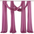 EDHITNR Transparent Voile Curtain, Decorative Sheer Wedding Arch Drapes ...