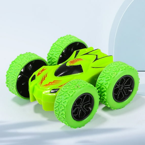 EDHITNR Two Sided Inertial Car, 4WD Inertial Power Toy Vehicle, Flip ...