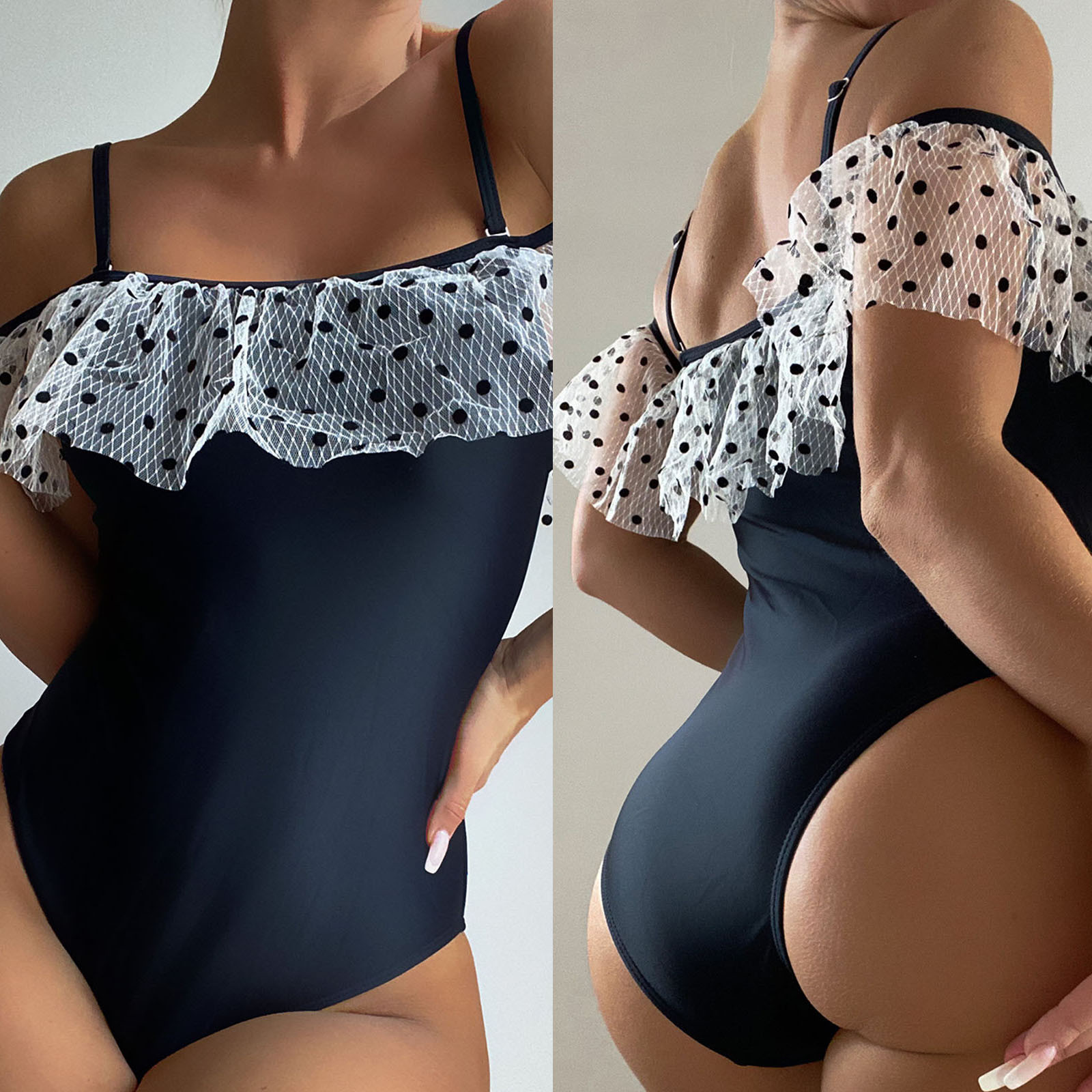 Edhitnr Womens One Piece Swimsuits Spring Fashion Spaghetti Straps