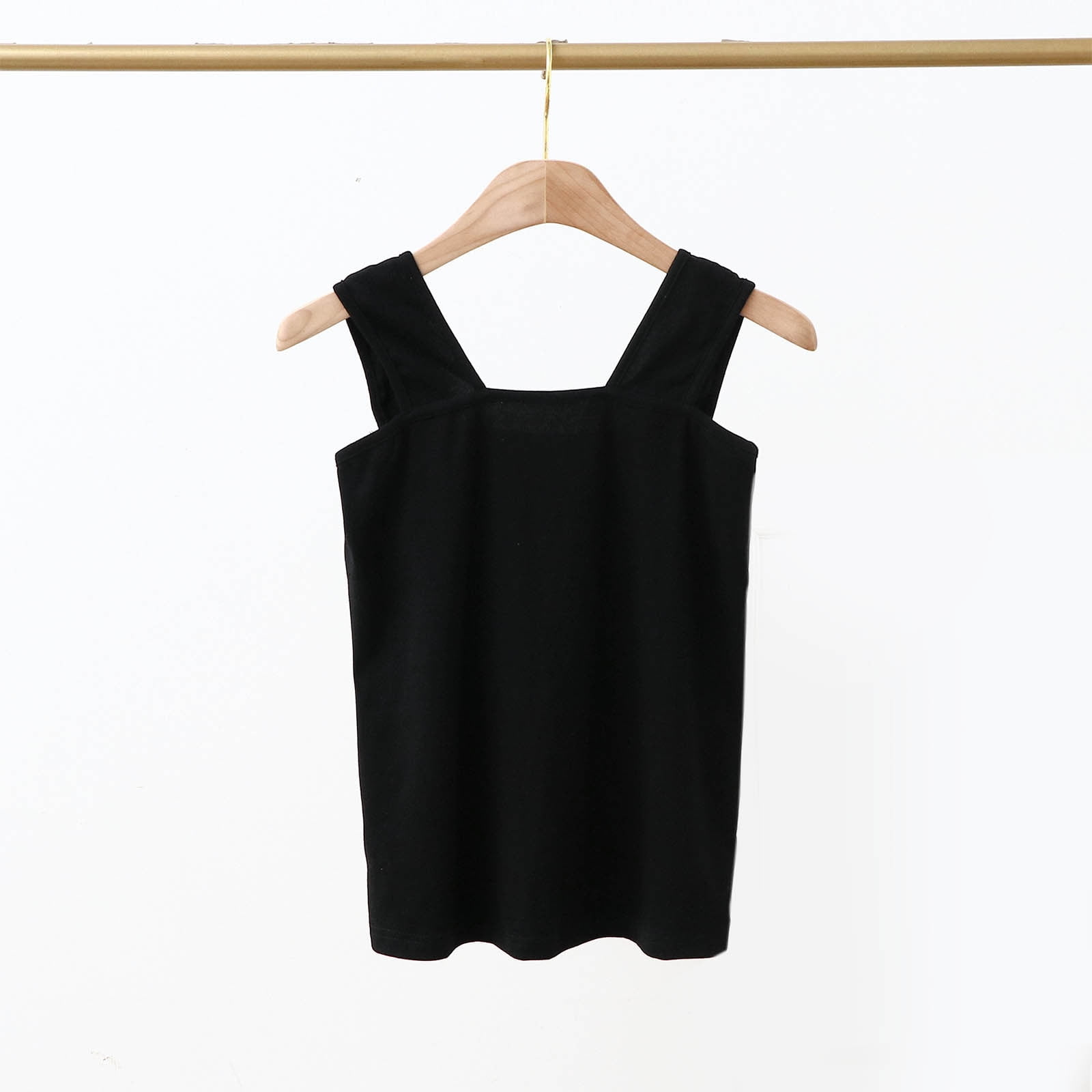 XWSHYW Summer Tanks for Women 2025 Fashion Solid Color Crew Neck ...