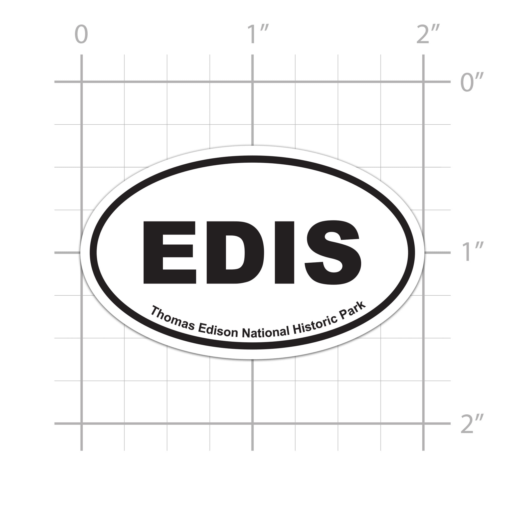 EDIS Thomas Edison National Historic Park Sticker for water bottle ...