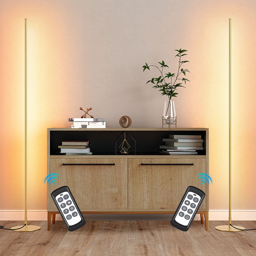 EDISHINE Unique Stand Up Reading Lamp, Dimmable LED Floor Light, 2 Pack ...