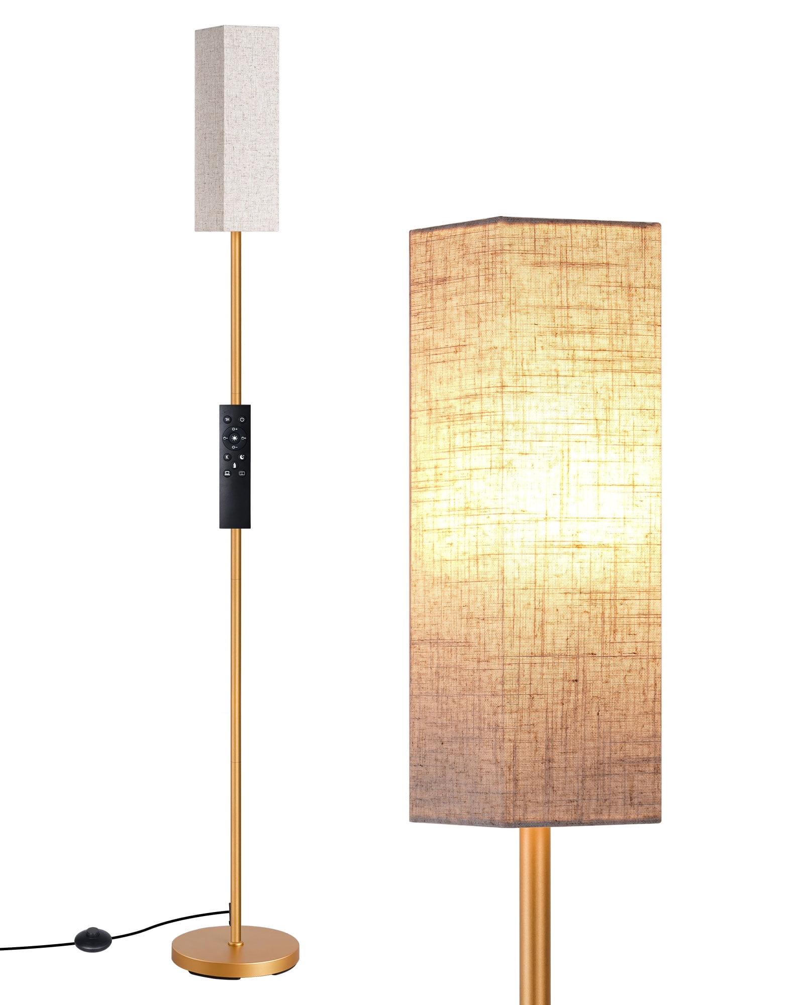 Free Shipping! EDISHINE Modern Floor Lamp with Remote for Living Room ...