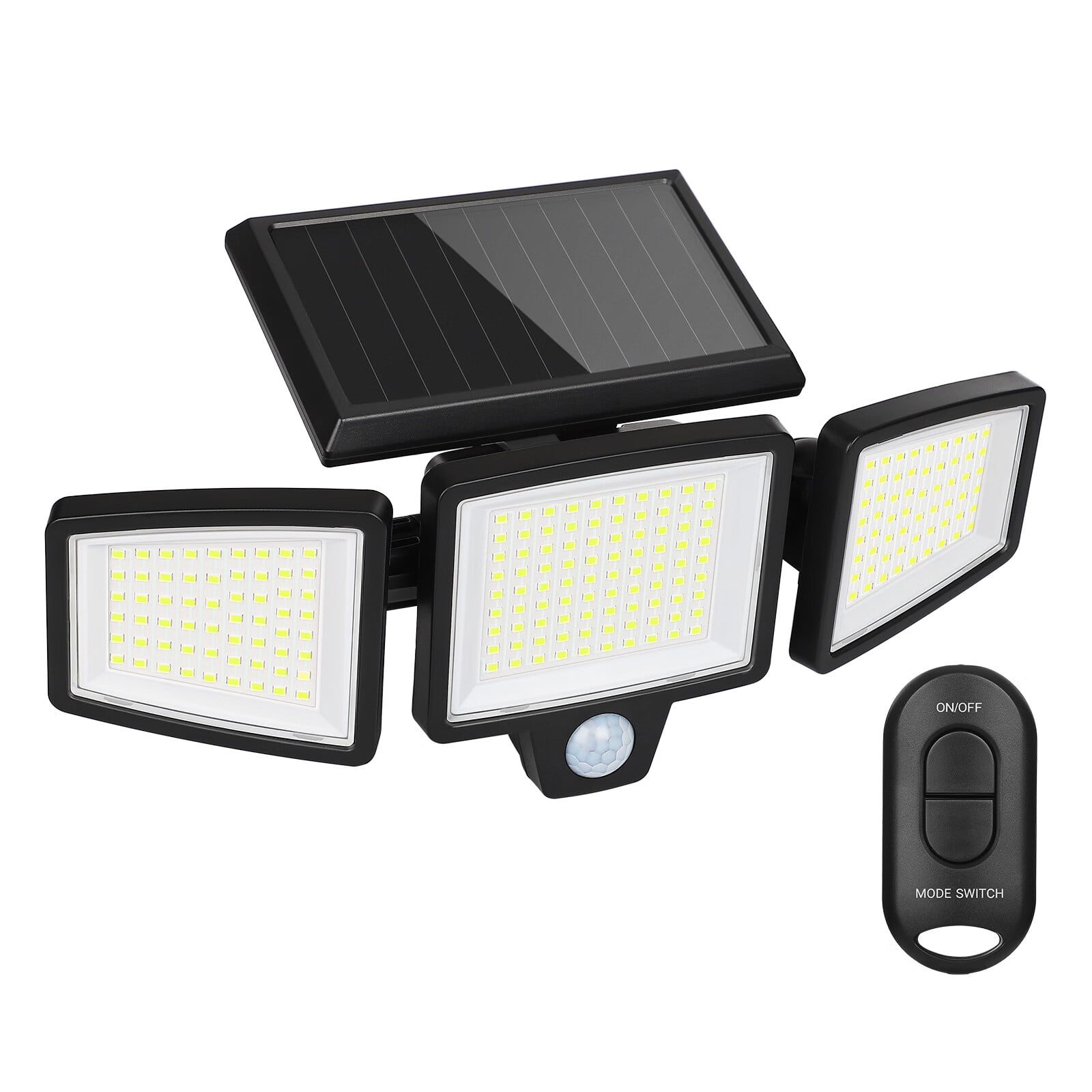 (4 pack) EDISHINE Solar security lights, Outdoor LED Flood Light with ...