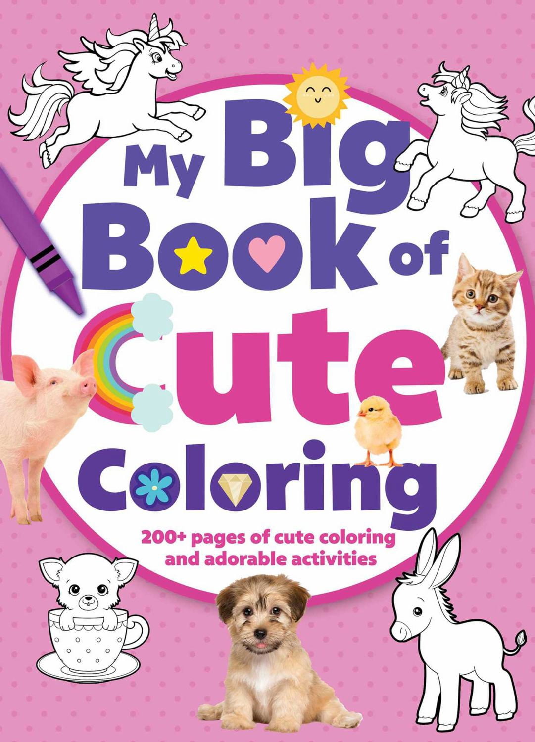 My Big Book of Cute Coloring, 224 pages (Paperback) - Walmart.com