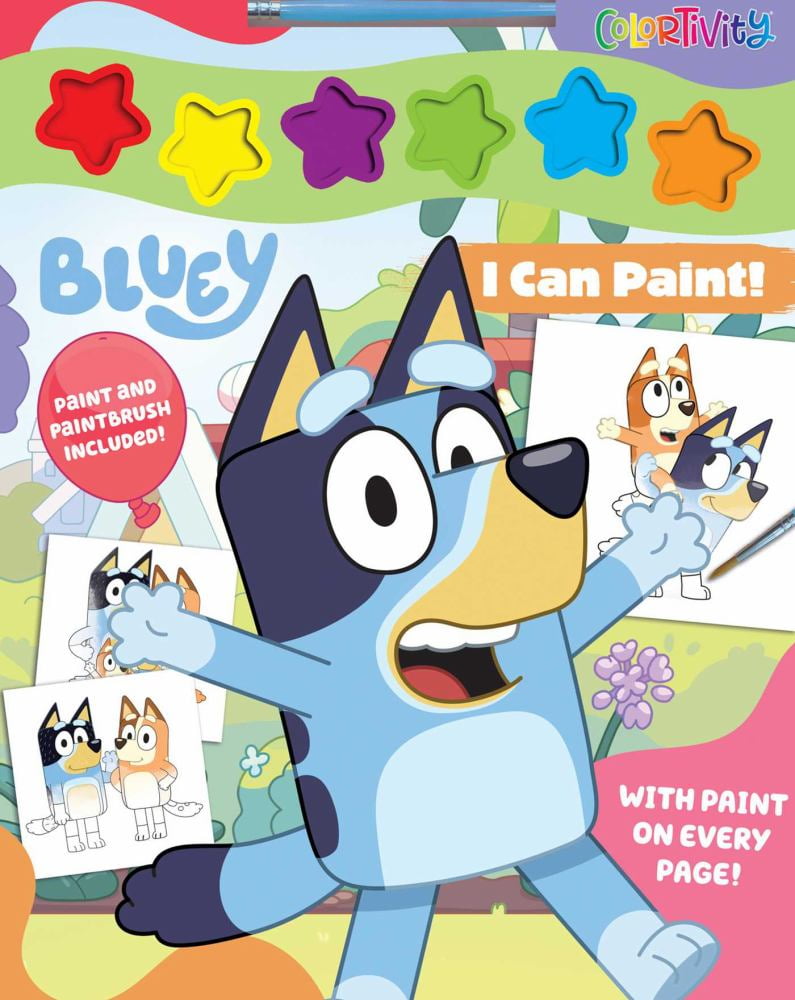 EDITORS OF STUDIO FUN INT: Bluey Colortivity: I Can Paint!, 80 pages (Paperback) - Walmart.com