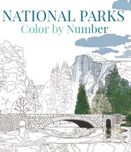 EDITORS OF THUNDER BAY PR: National Parks Color-By-Number, 96 pages ...