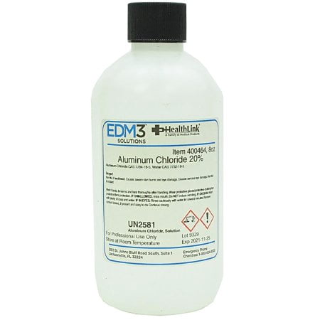 EDM 3 Aluminum Chloride Solution 20% 8 oz. EACH - Walmart.com