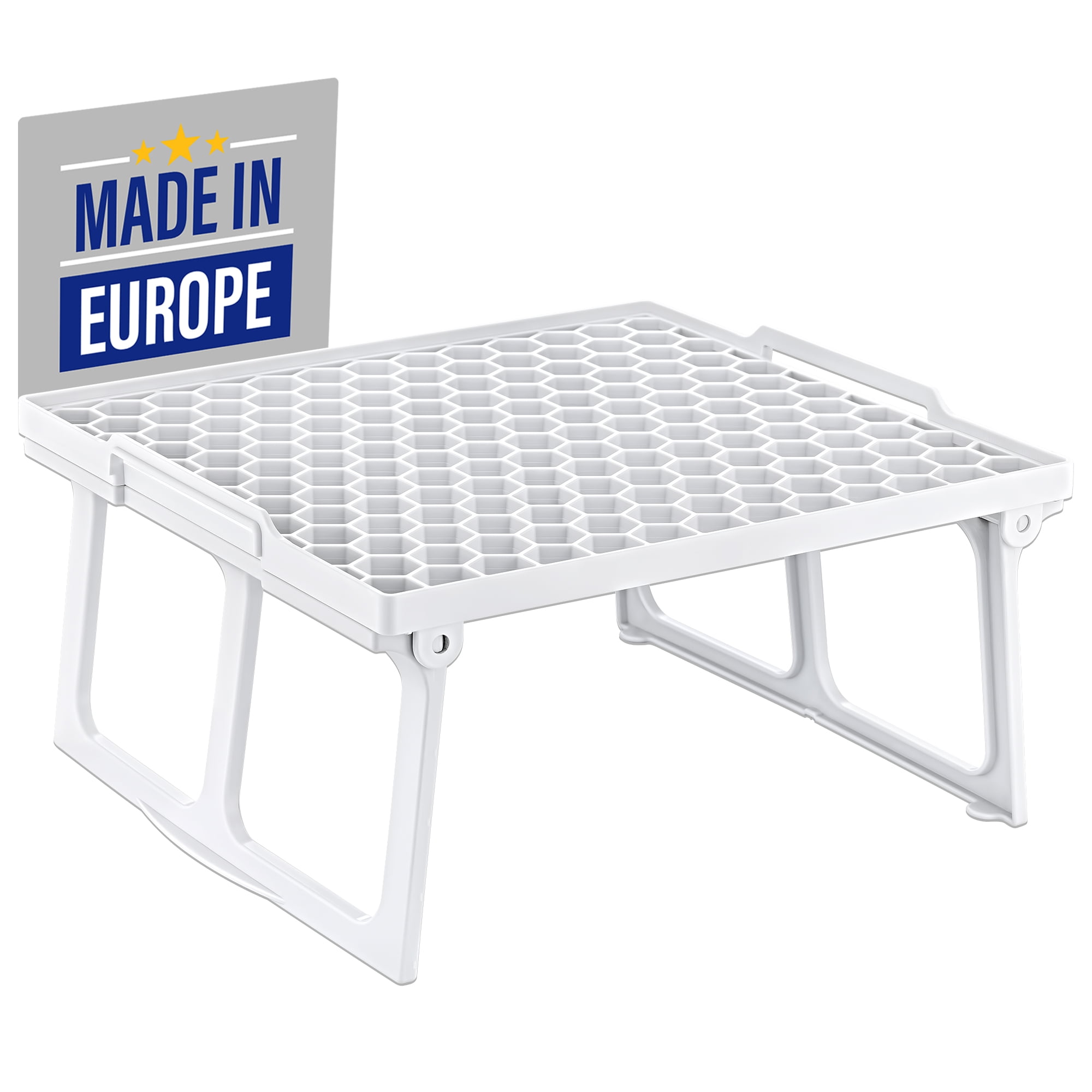 EDNA HOME Cabinet Shelf Organizer, Stacking Cabinet Rack, 11 x 11.8in ...