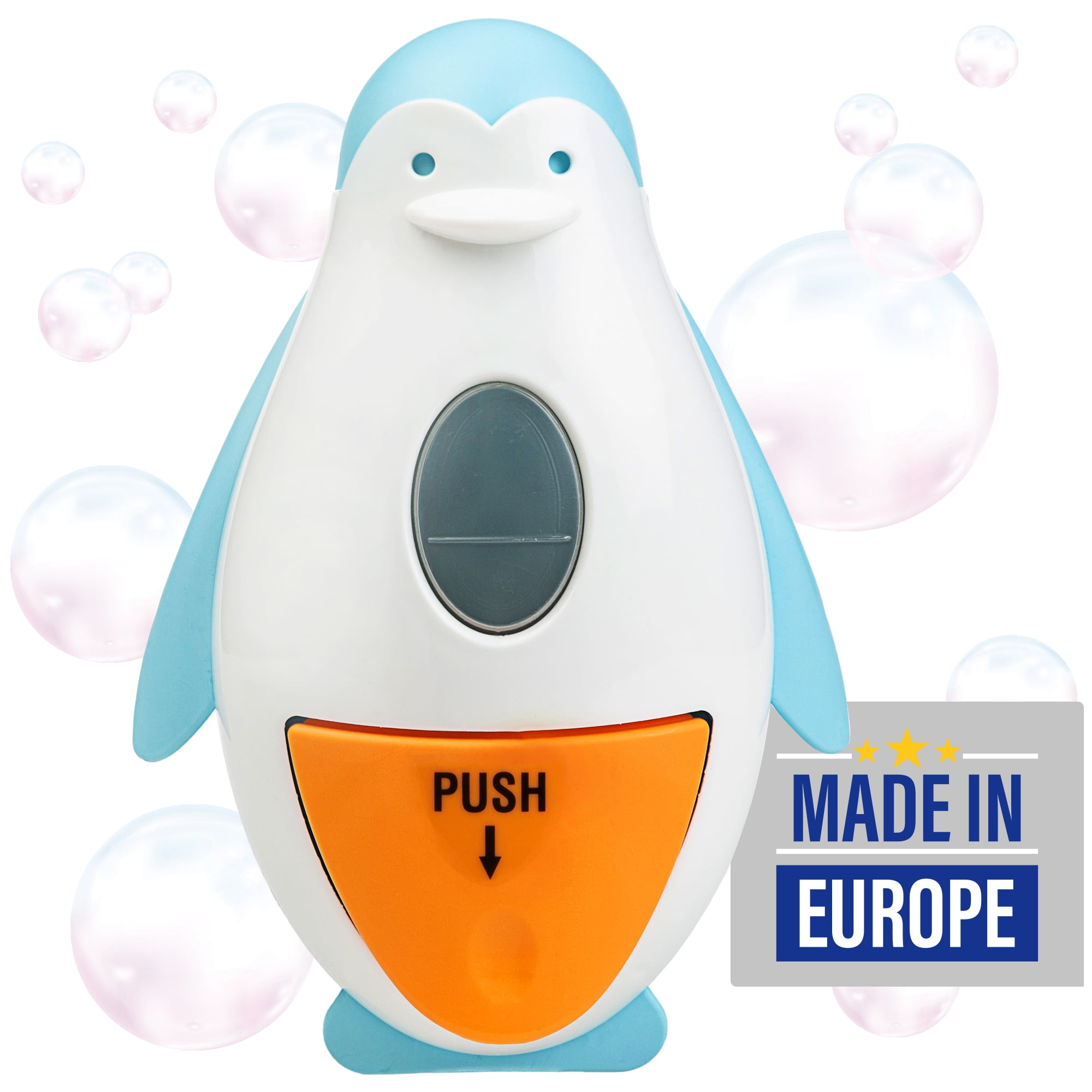 EDNA HOME Cute Penguin Soap Dispenser, Refillable Container with Pump ...