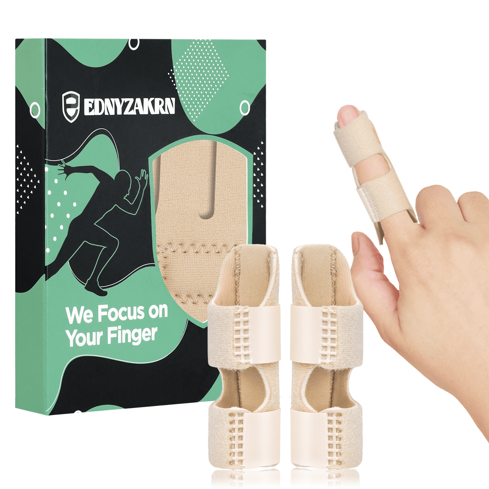 EDNYZAKRN 2PCS Finger Splints, Finger Brace for Trigger Finger ...