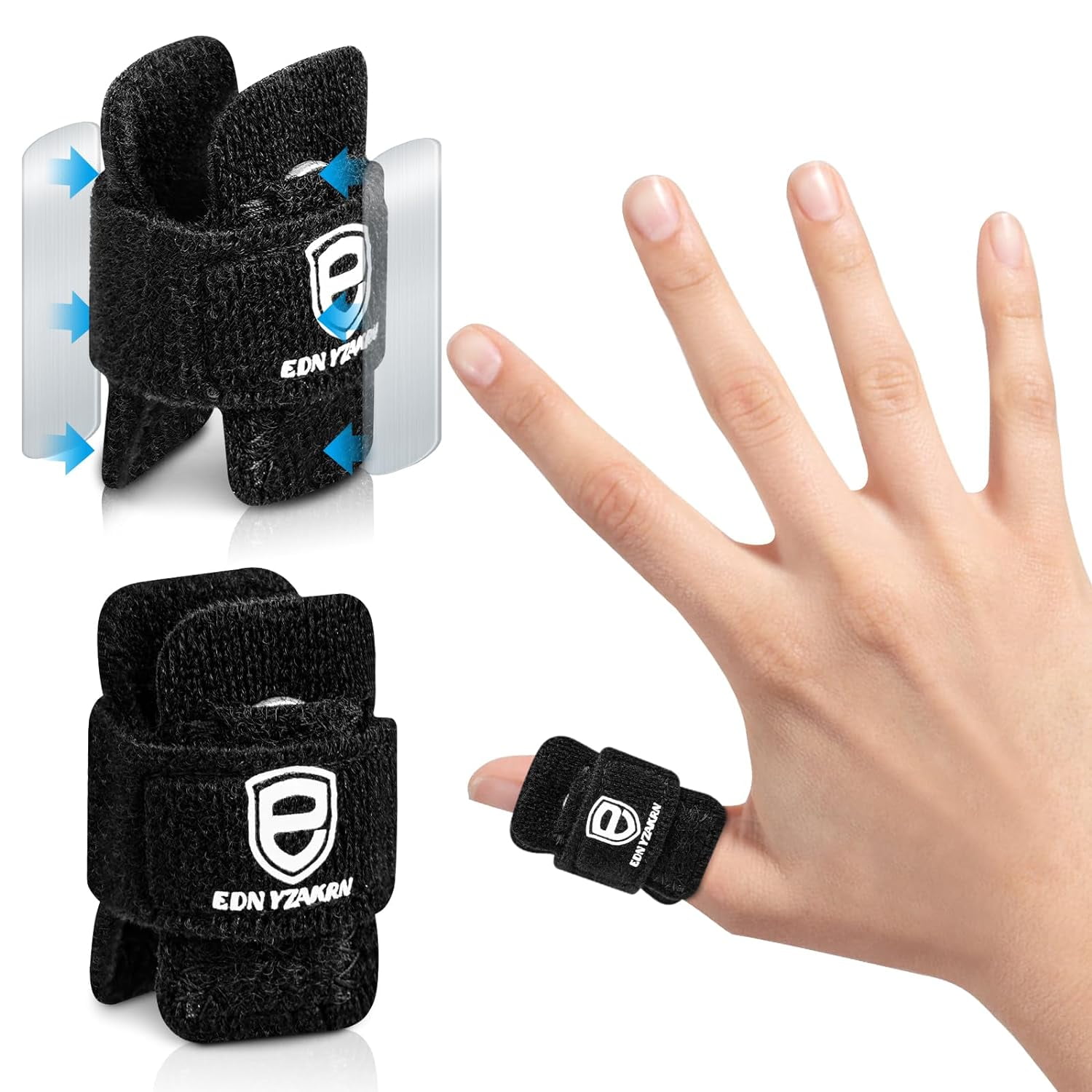 EDNYZAKRN 2Pcs Thumb Splint, Adjustable Stainless Steel Trigger Finger ...