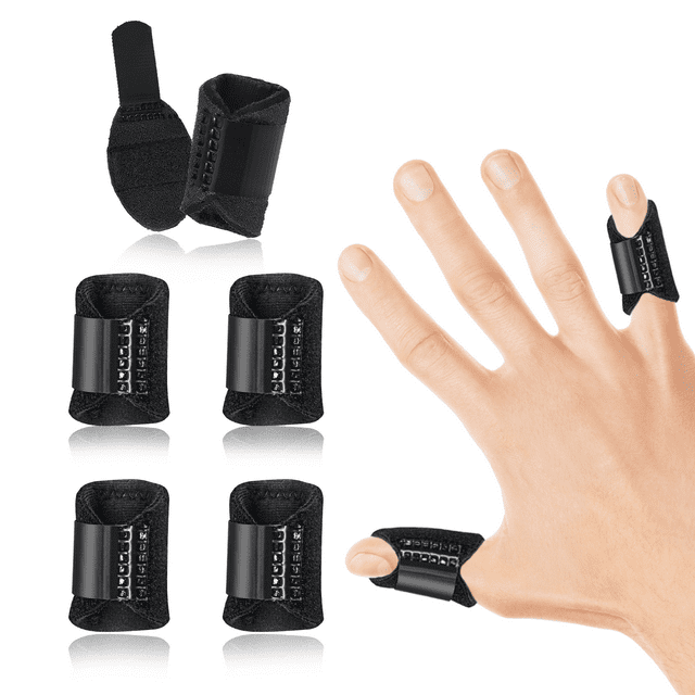 EDNYZAKRN 5Pcs Thumb Finger Splints, Finger Brace for Thumb - Index - Middle - Ring - Pinky ...