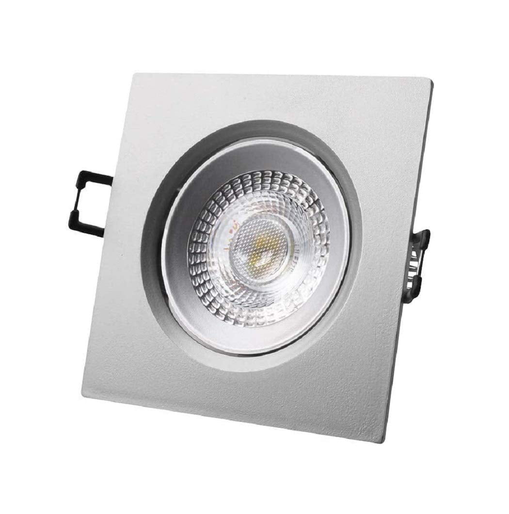 EDP Downlight LED Recessed Square Chrome Frame, 5W 6,400K - Walmart.com