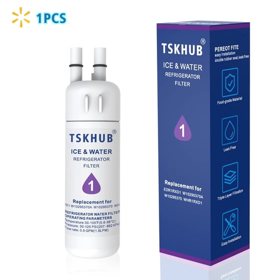 TSKHUB EDR1RXD1 Refrigerator Water Filter, Compatible with W10295370 ...