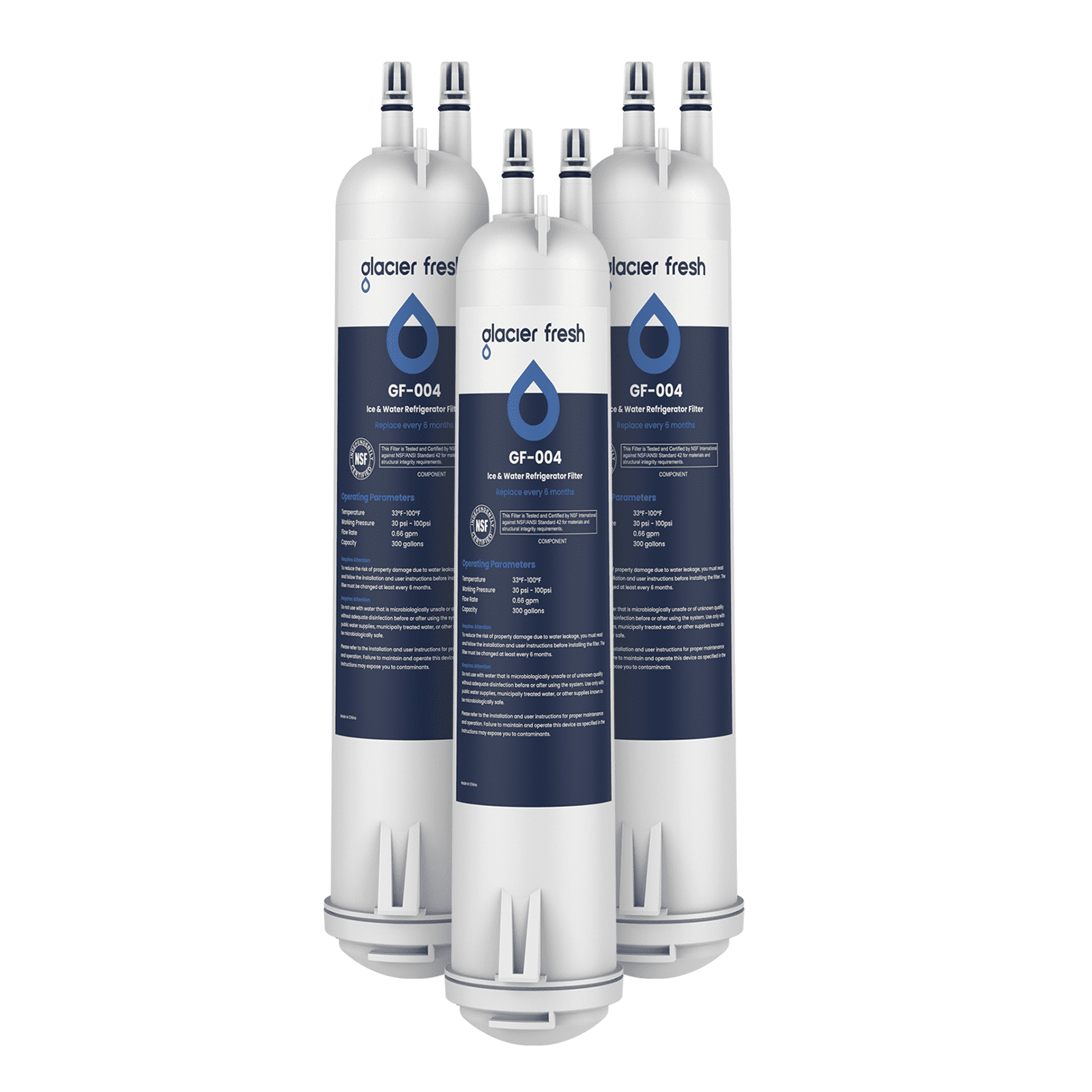Glacier Fresh, Water Filter, 4396841, Compatible with EDR3RXD1, 3-Pack ...
