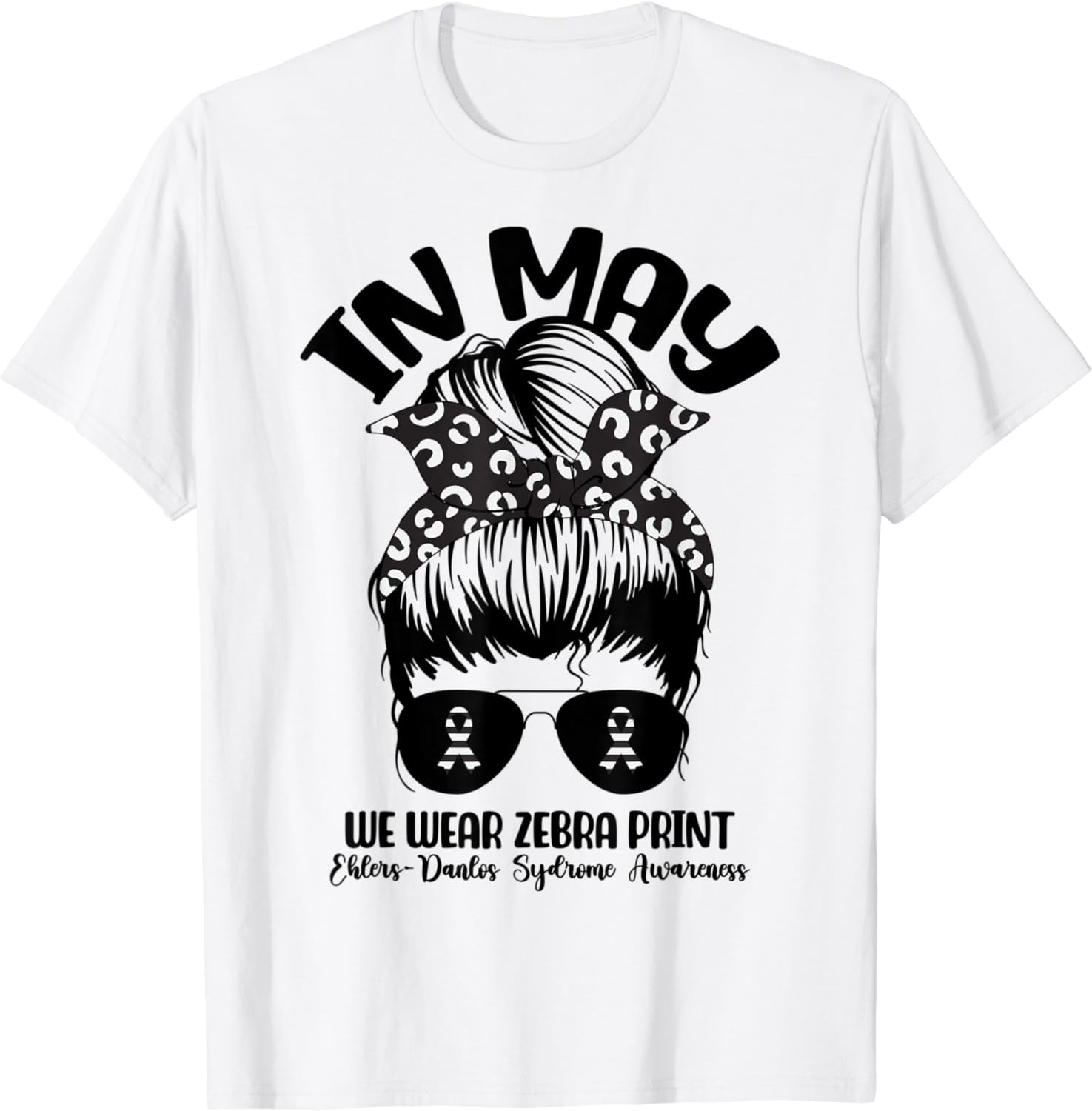 EDS Awareness In May We Wear Zebra Ehlers-Danlos Syndrome T-Shirt ...