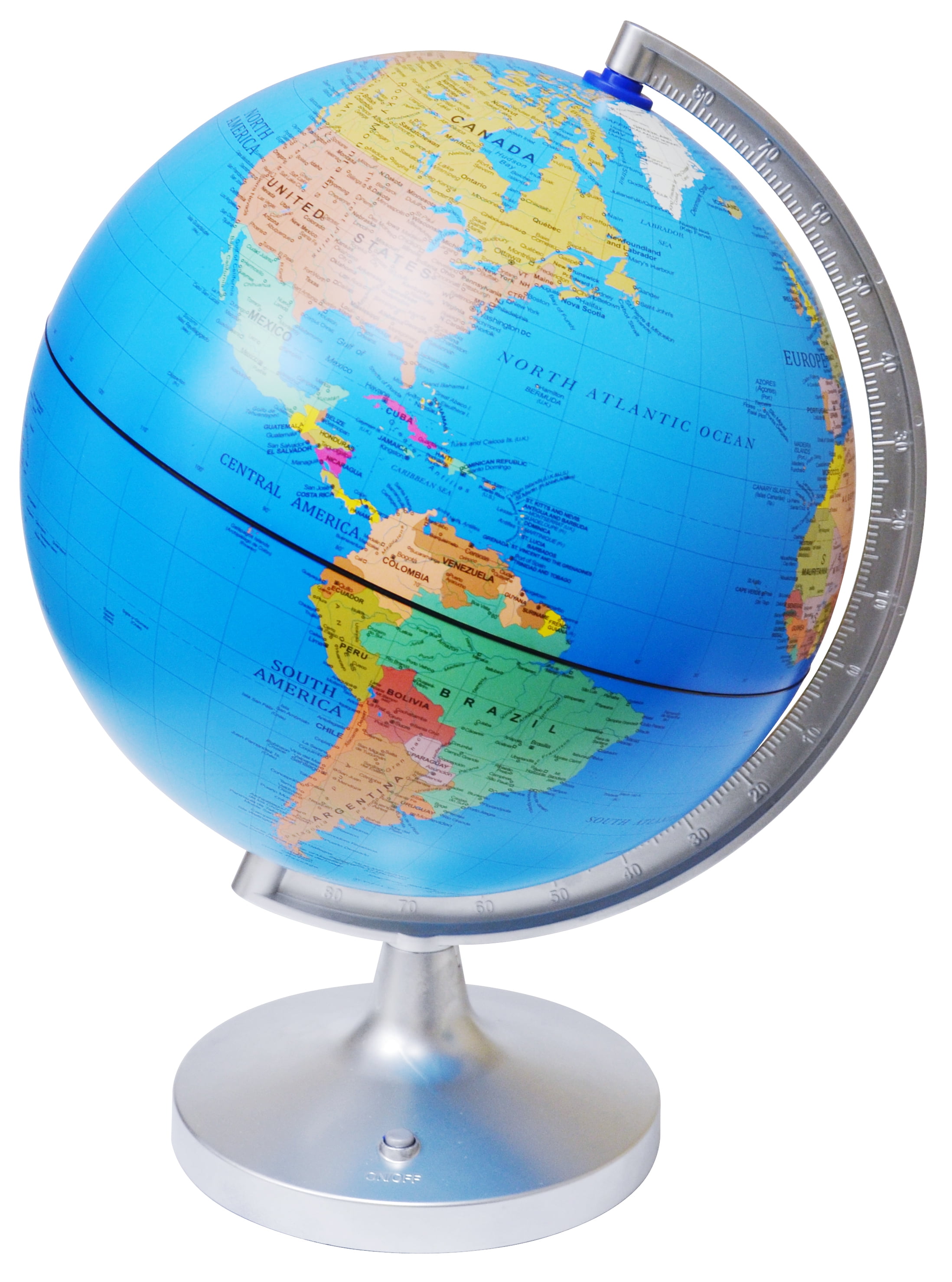 EDU-Toys 11" Dual Cartography Illuminated Globe - Walmart.com