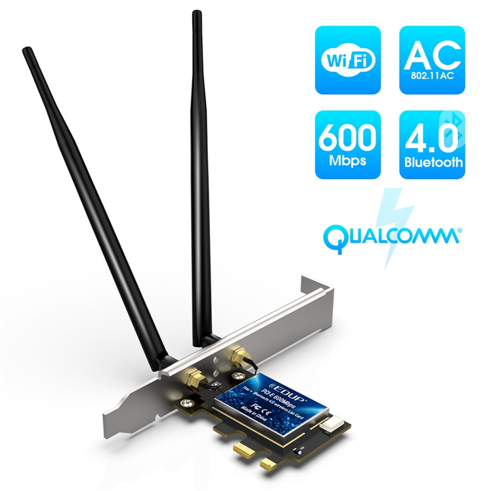 EDUP PCIE WiFi Card Bluetooth 4 AX600M 802.11ac Dual Band 5.8G/2.4GHz ...
