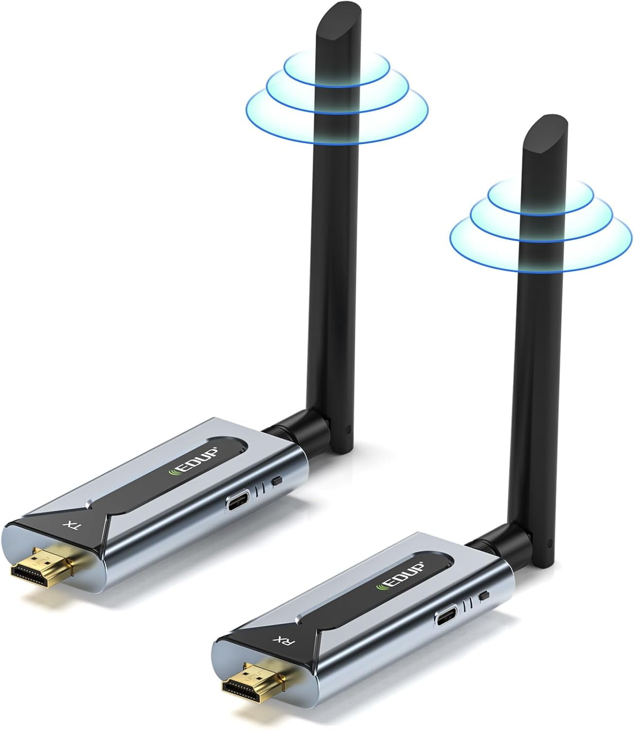 EDUP Wireless HDMI Transmitter and Receiver Kit 492FT/150M Long Range 2 ...