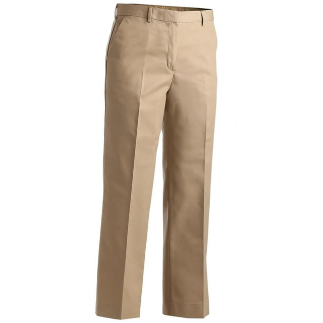 Edwards Ladies' Business Casual Flat Front Chino Pant - Walmart.com