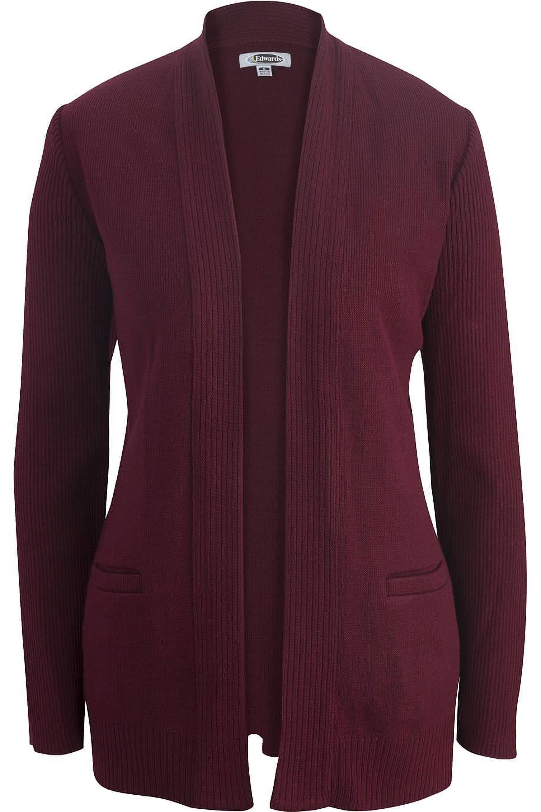 EDWARDS LADIES' OPEN CARDIGAN ACRYLIC SWEATER - Walmart.com