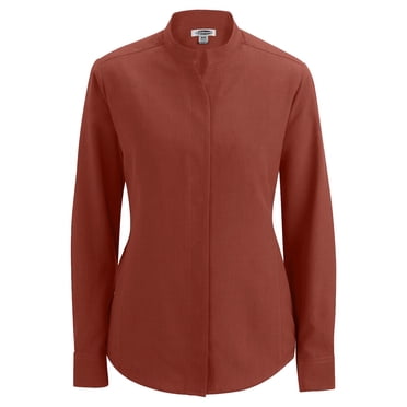 Edwards Ladies' Banded Collar Shirt - Walmart.com