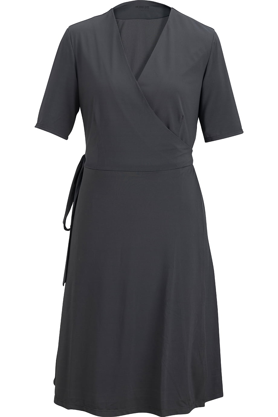 EDWARDS POINT GREY LADIES WRAP DRESS, FORGED IRON, S - Walmart.com