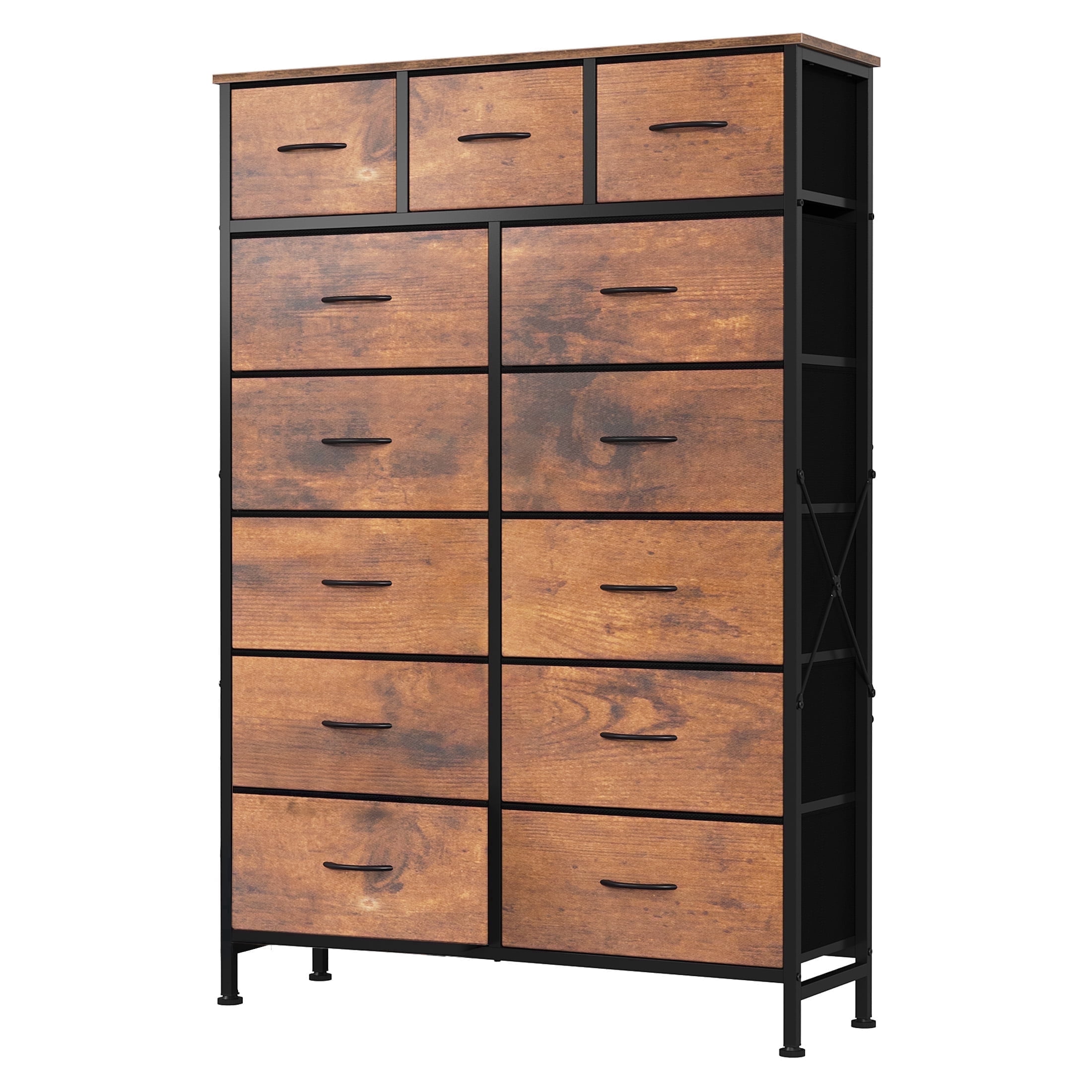 edx 13-Drawer Fabric Dresser, Sturdy Steel Frame Storage Cabinet for ...