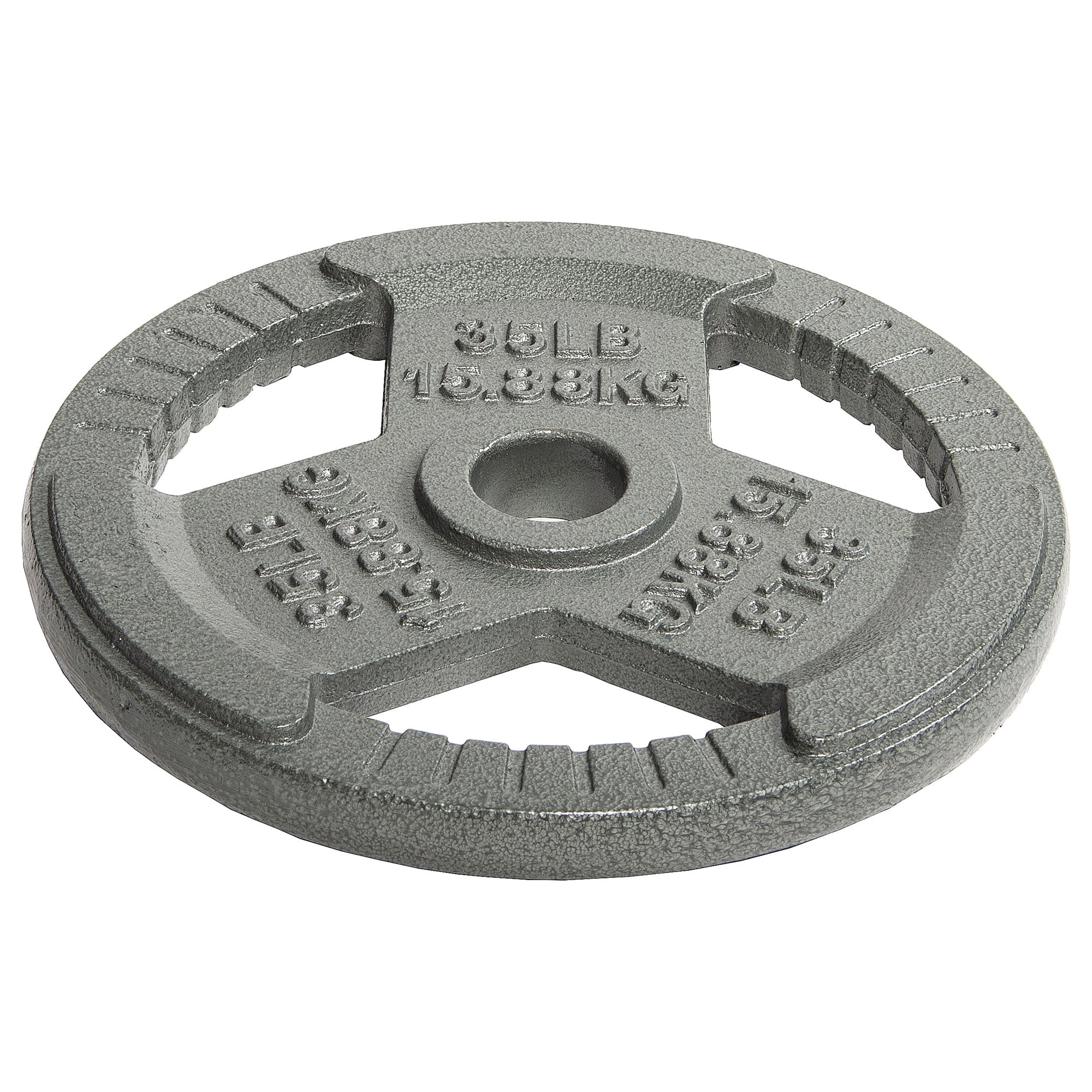 EDX 2-Inch Olympic Cast Iron Weight Plate – Rust-Resistant, Grip ...