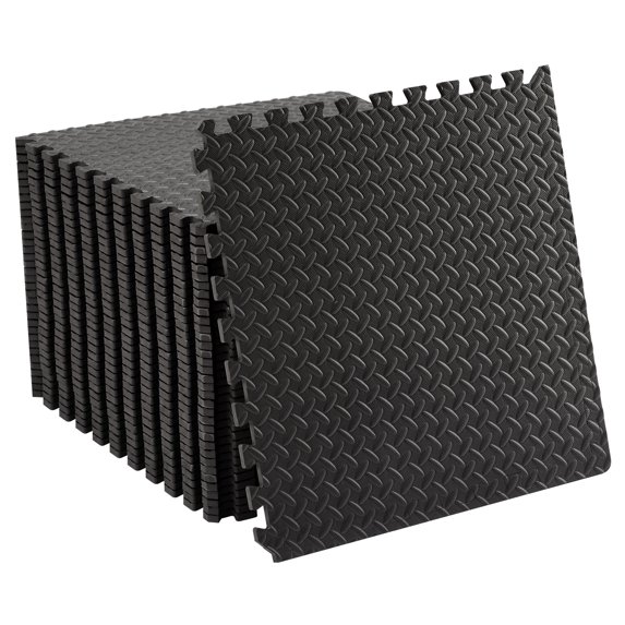 EDX 24 inch EVA Foam Tiles, 36P Puzzle Exercise Mat for Home Gym ...